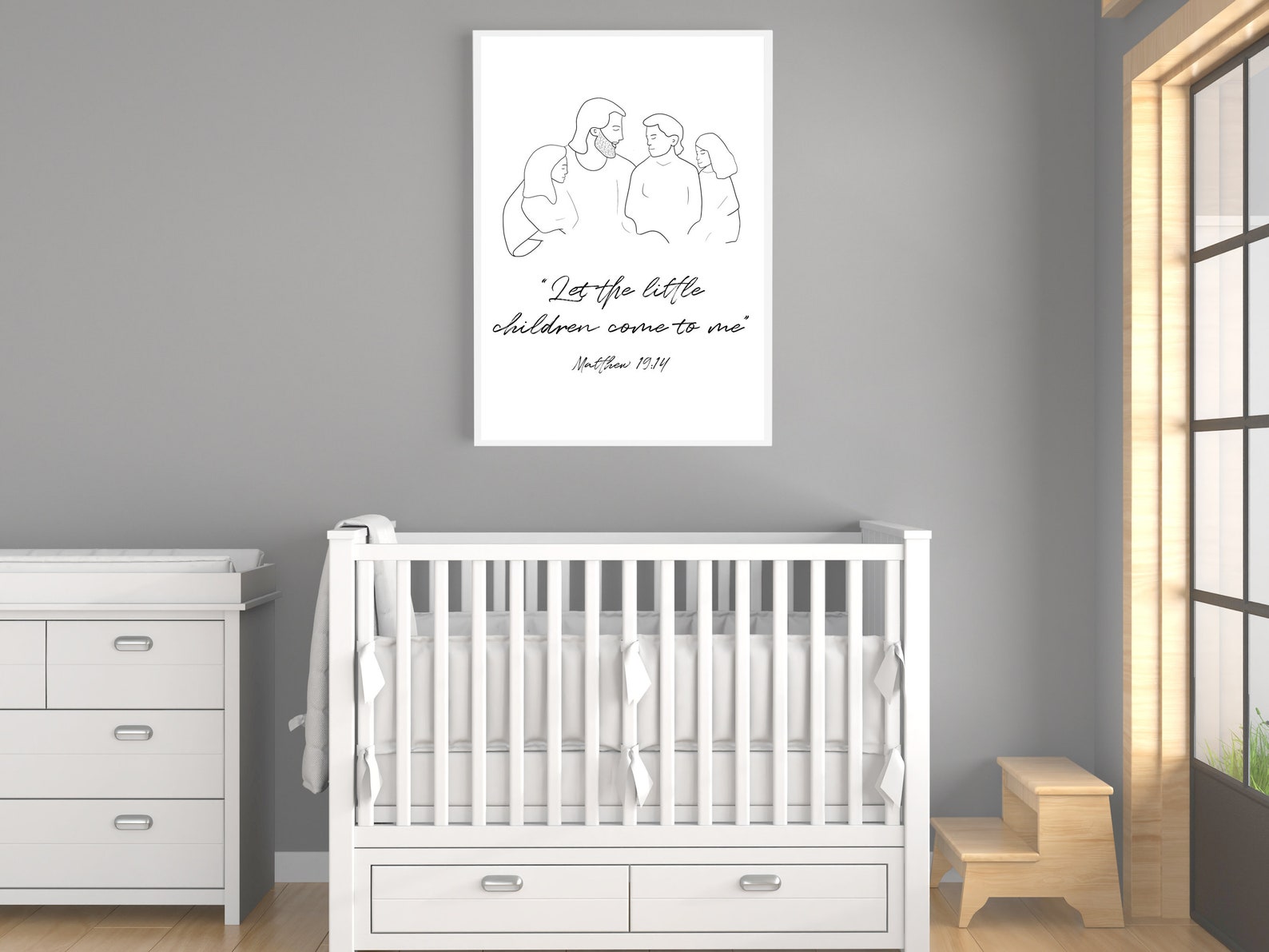 Let the Little Children Come to Me Bible Verse Print - Etsy