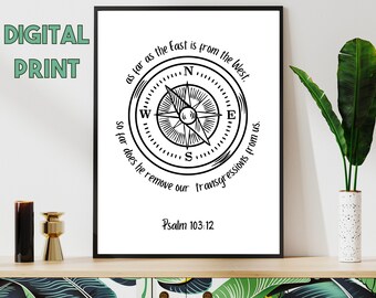Compass Bible Verse - Etsy