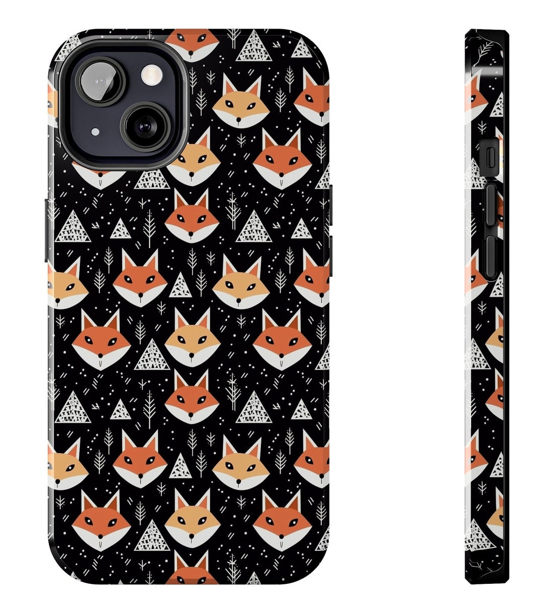 Cute Fox Tough iPhone Case, Graphic Fox, Dark Forest Fox Design Iphones ...
