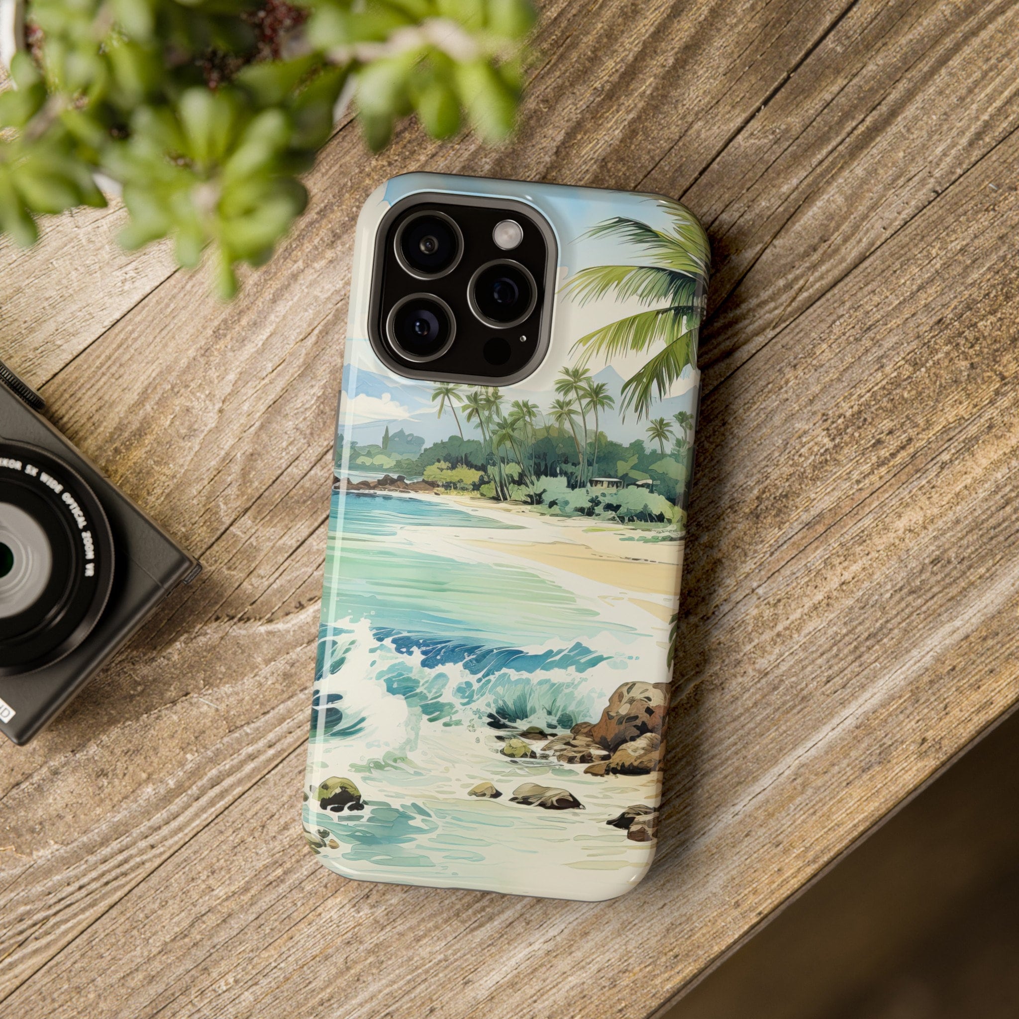 Vintage Hawaii MAGSAFE Tough Phone Case | Fits iPhone 15 14 13 Pro Plus ...