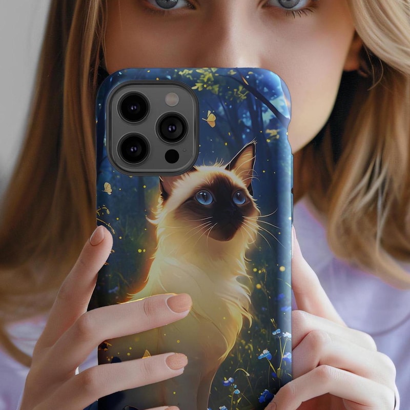 Cute Cat Phone Case - Etsy