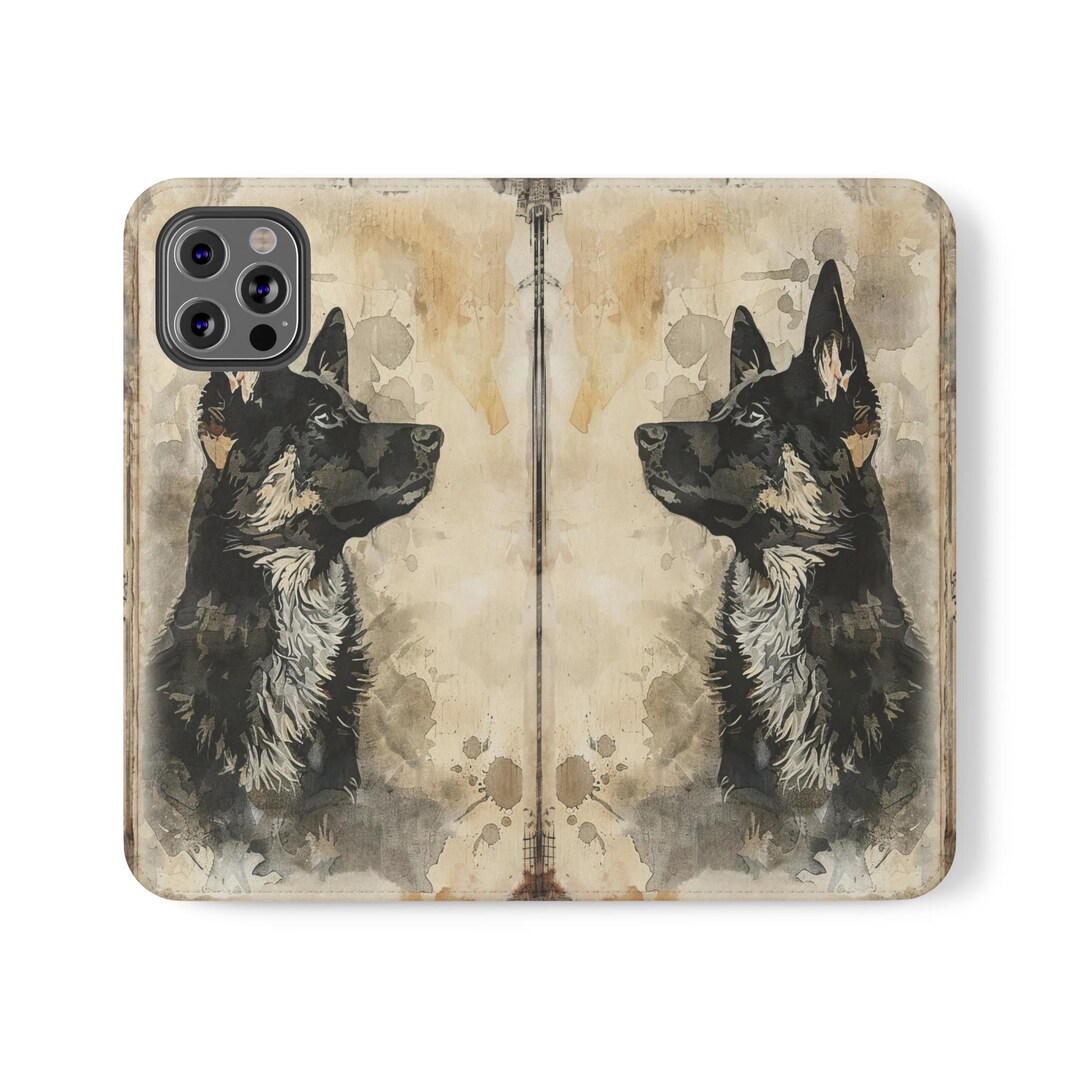Dog Wallet Phone Case German Shepherd Iphone, Samsung Flip Folio Phone ...