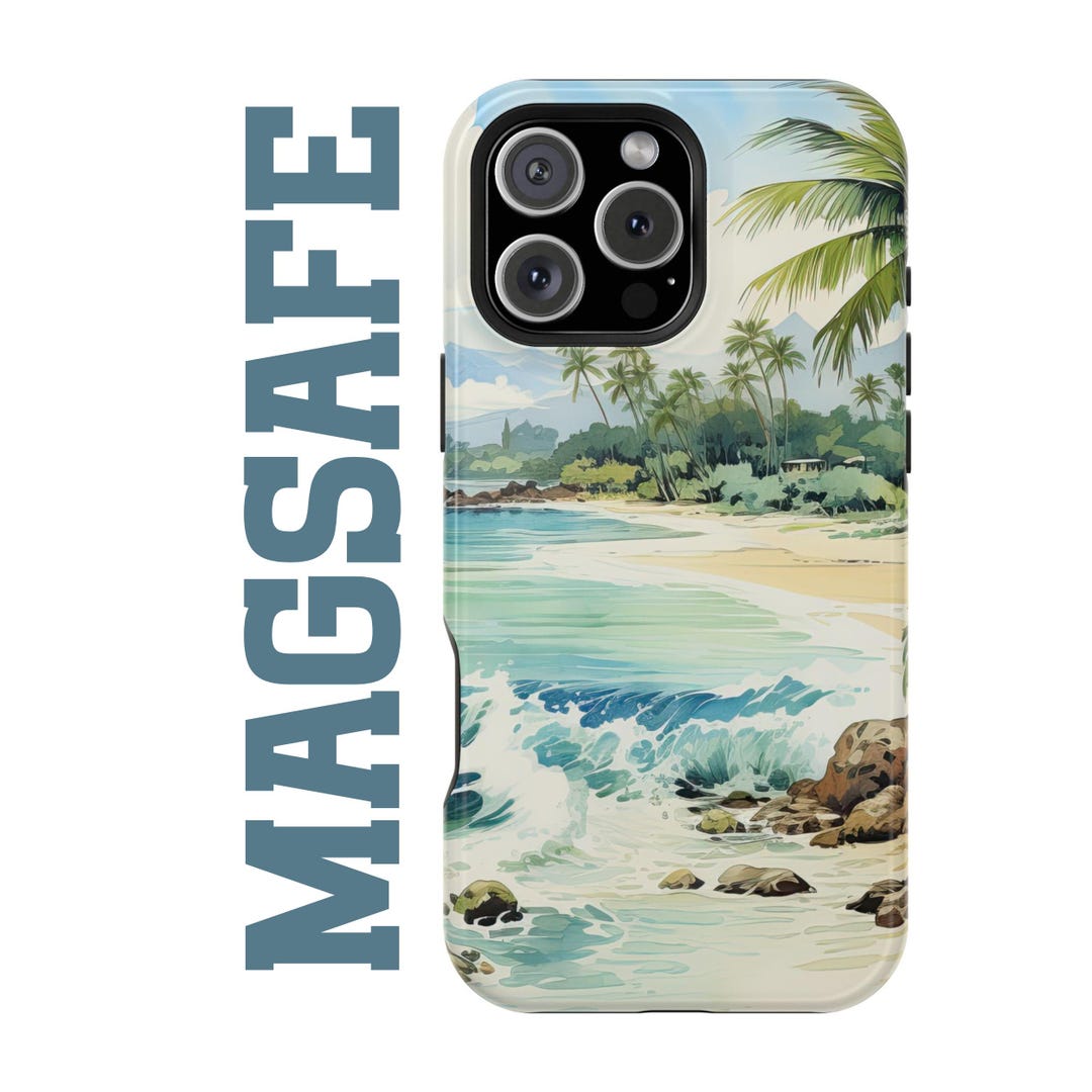 Vintage Hawaii Magsafe Tough Phone Case Samsung S26 iPhone 17 16 15 14 ...