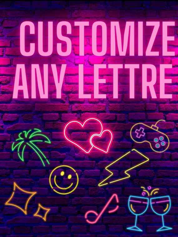 Print Your Digital Custom Neon Letter - Etsy