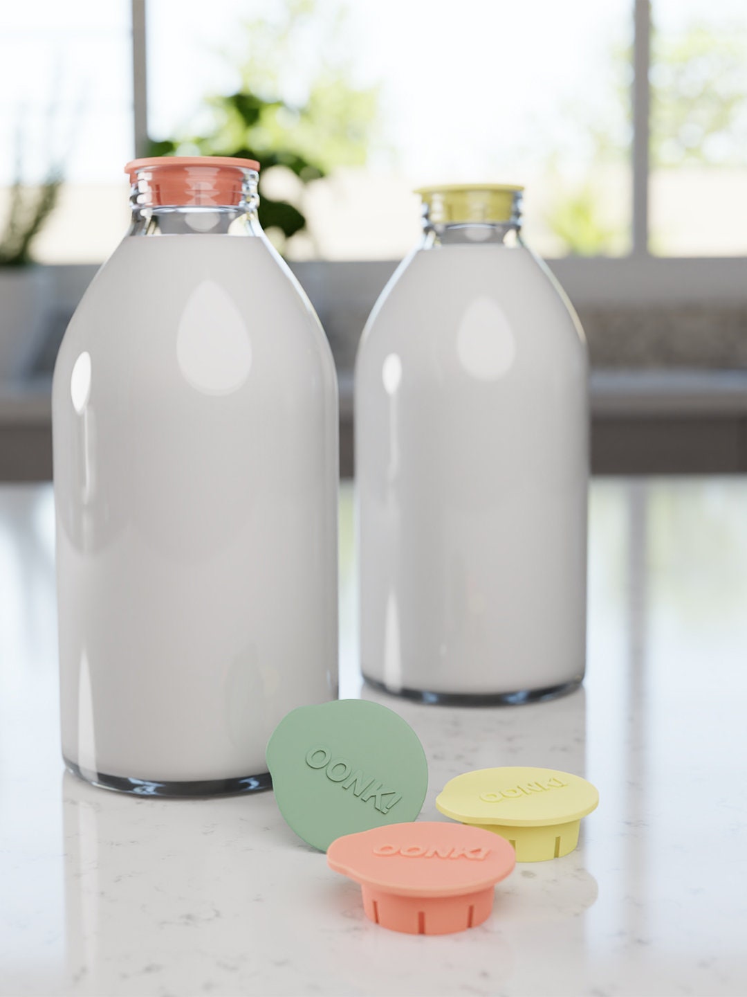 Silicone Milk Bottle Tops Lids Caps Stopper Airtight Economical ...