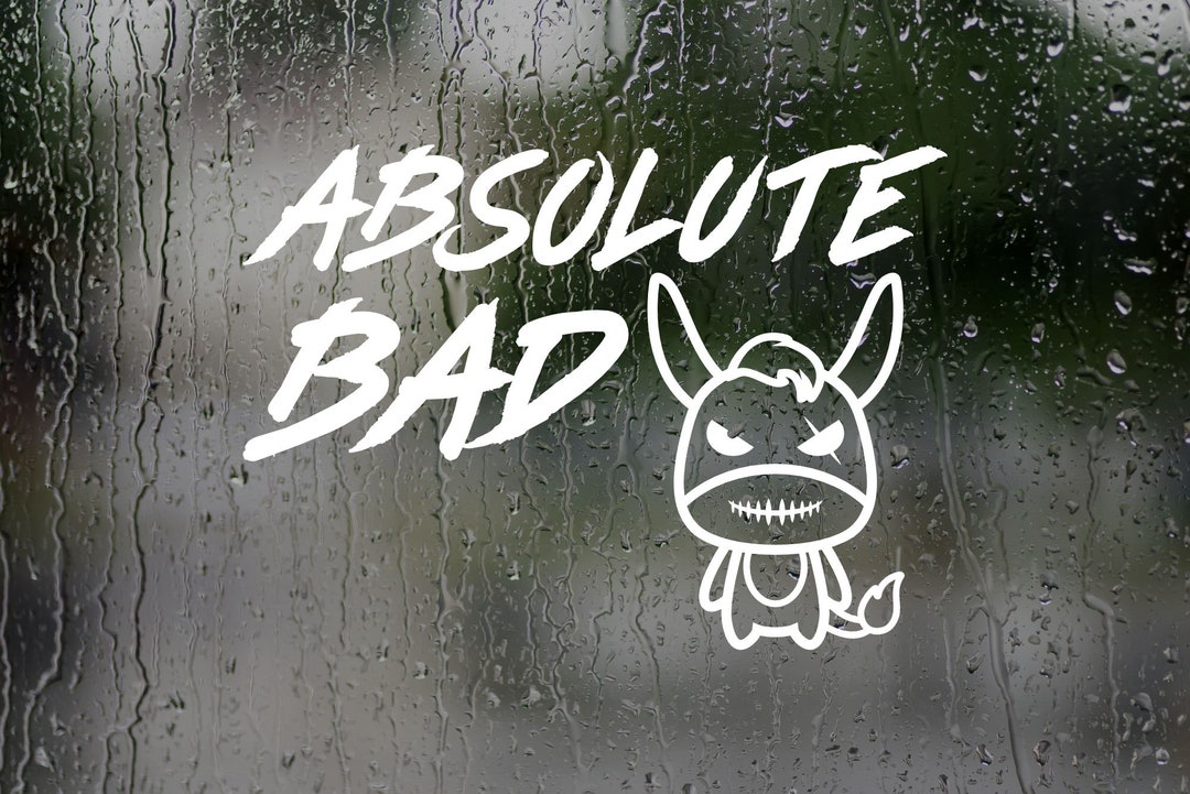Absolute Bad Ass Car Decal Outdoor Sticker For Vehicles Permanent Vinyl Decals For Car Or