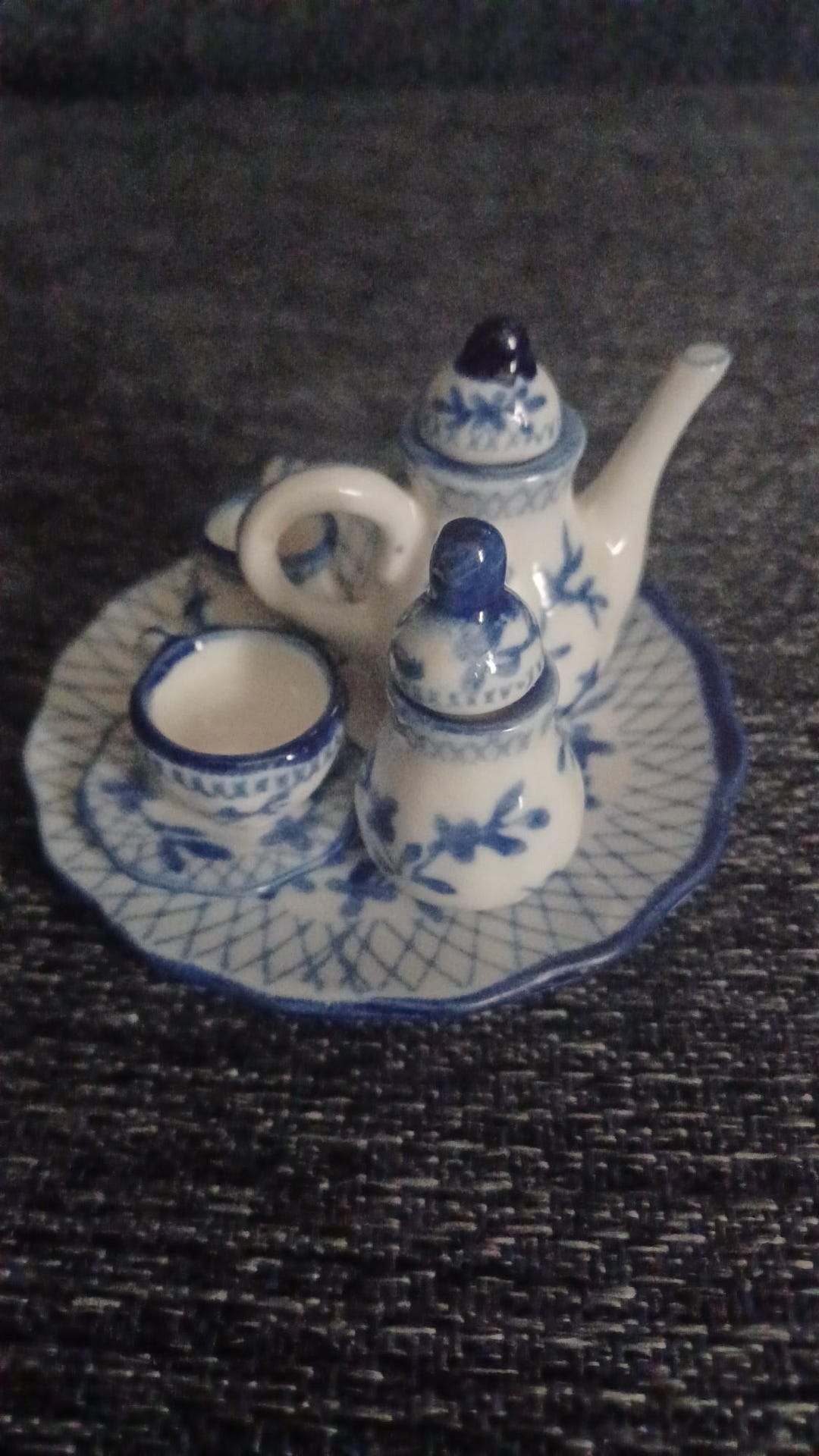 Doll Tea Set Blue and White Made in China - Etsy