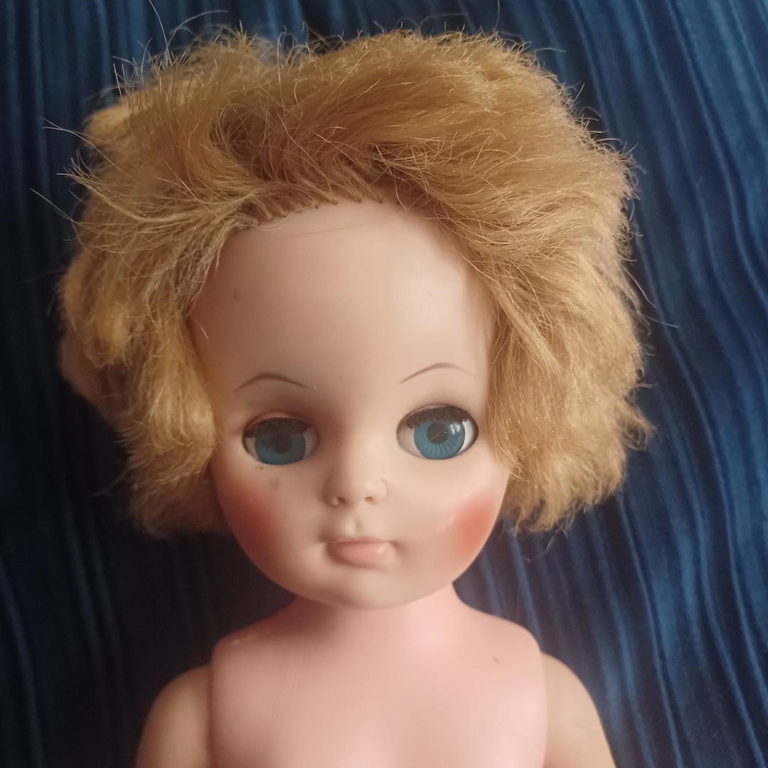 Vintage 1967 Eegee Doll Hard Plastic 17 Inches Dark Blonde Blue Eyes - Etsy