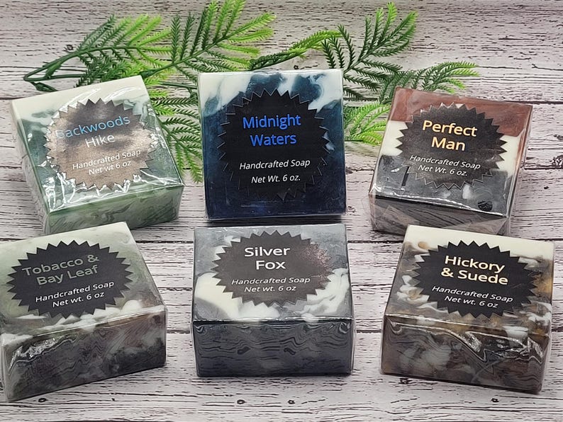 Men's Soap Gift Set: Handmade Soap Sampler - 6 Scent Variety - Etsy