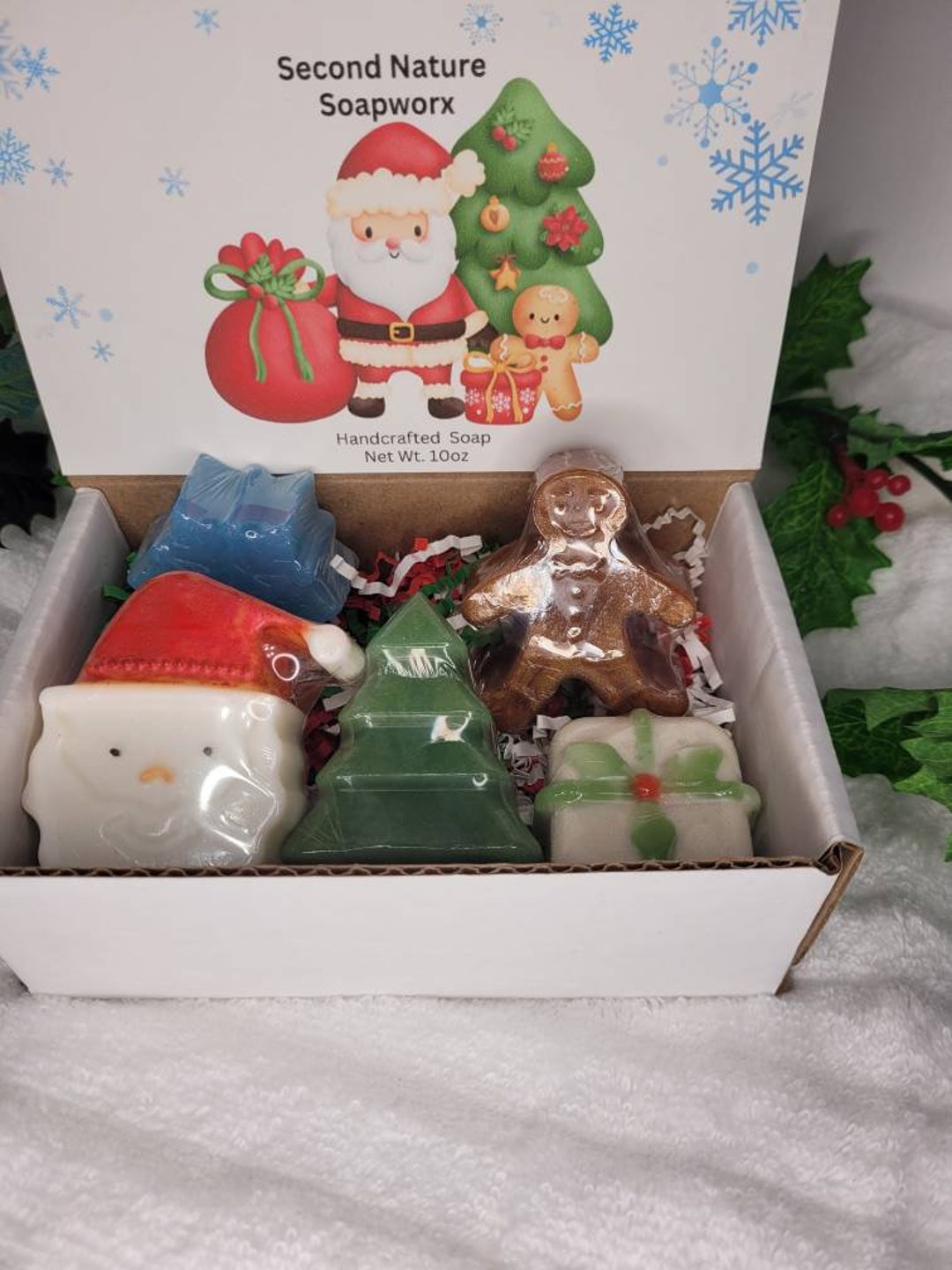 Christmas Soap Gift Set, Shaped and Scented Soaps, Hostess Gift - Etsy