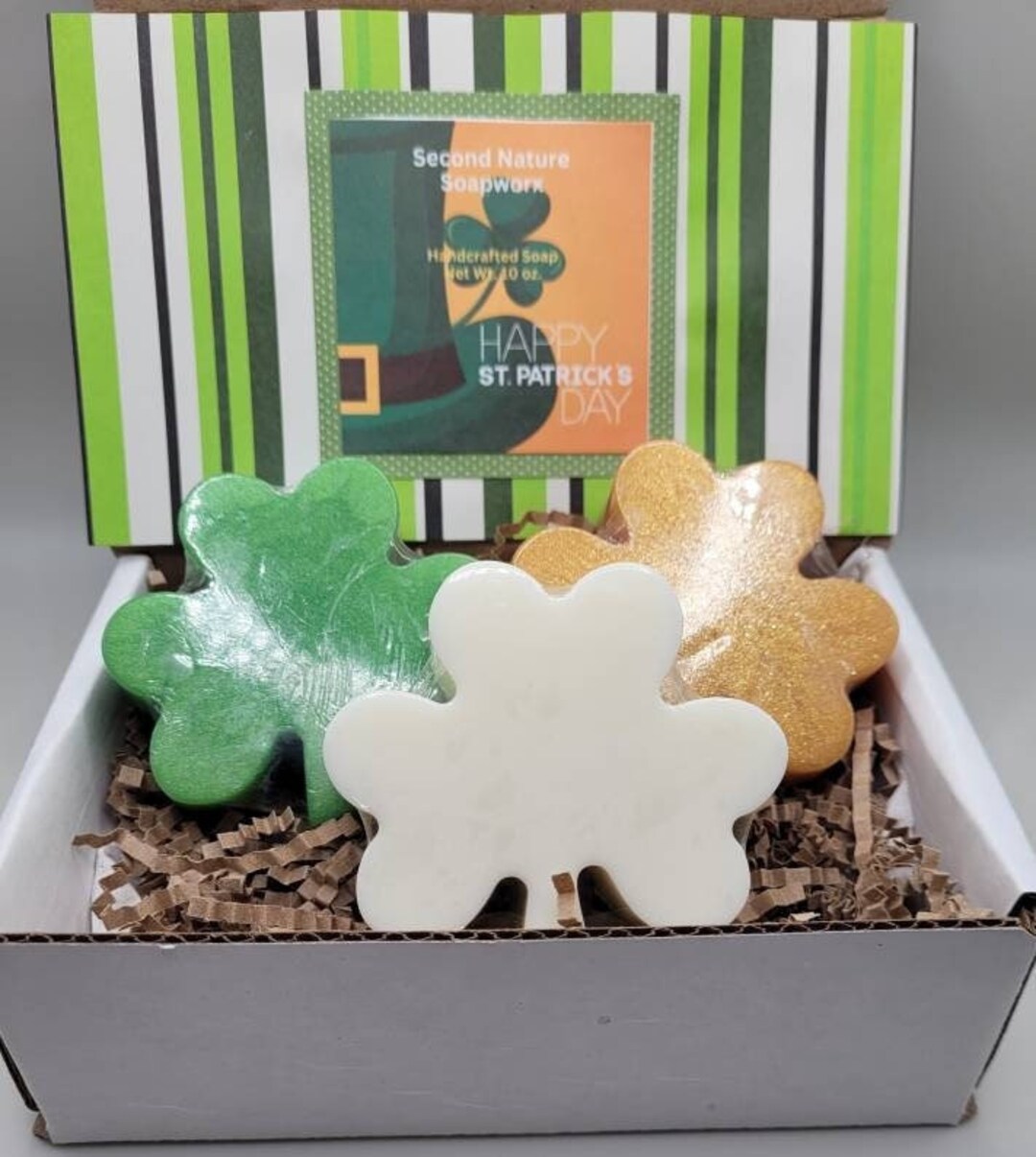St Patrick's Day Soap, Irish Soap Bar, Gift for Irish, Shamrock Soap ...