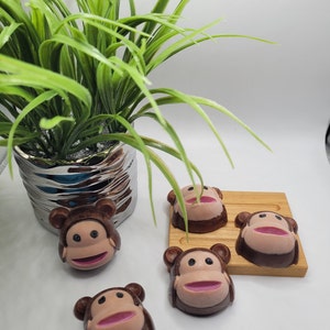 Handmade Monkey Soap Set: Kids Bath Favors, Goats Milk Soap - Etsy