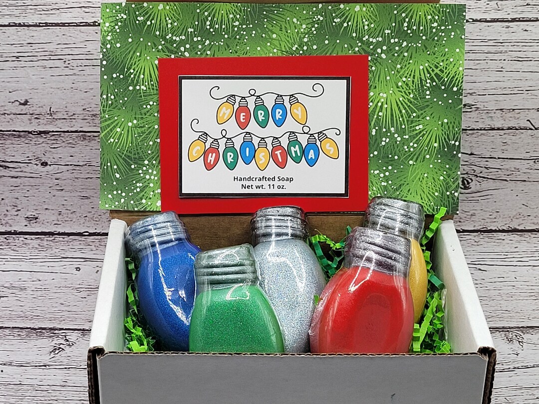 Christmas Lights Soap Set, Handmade Hostess Gift - Etsy