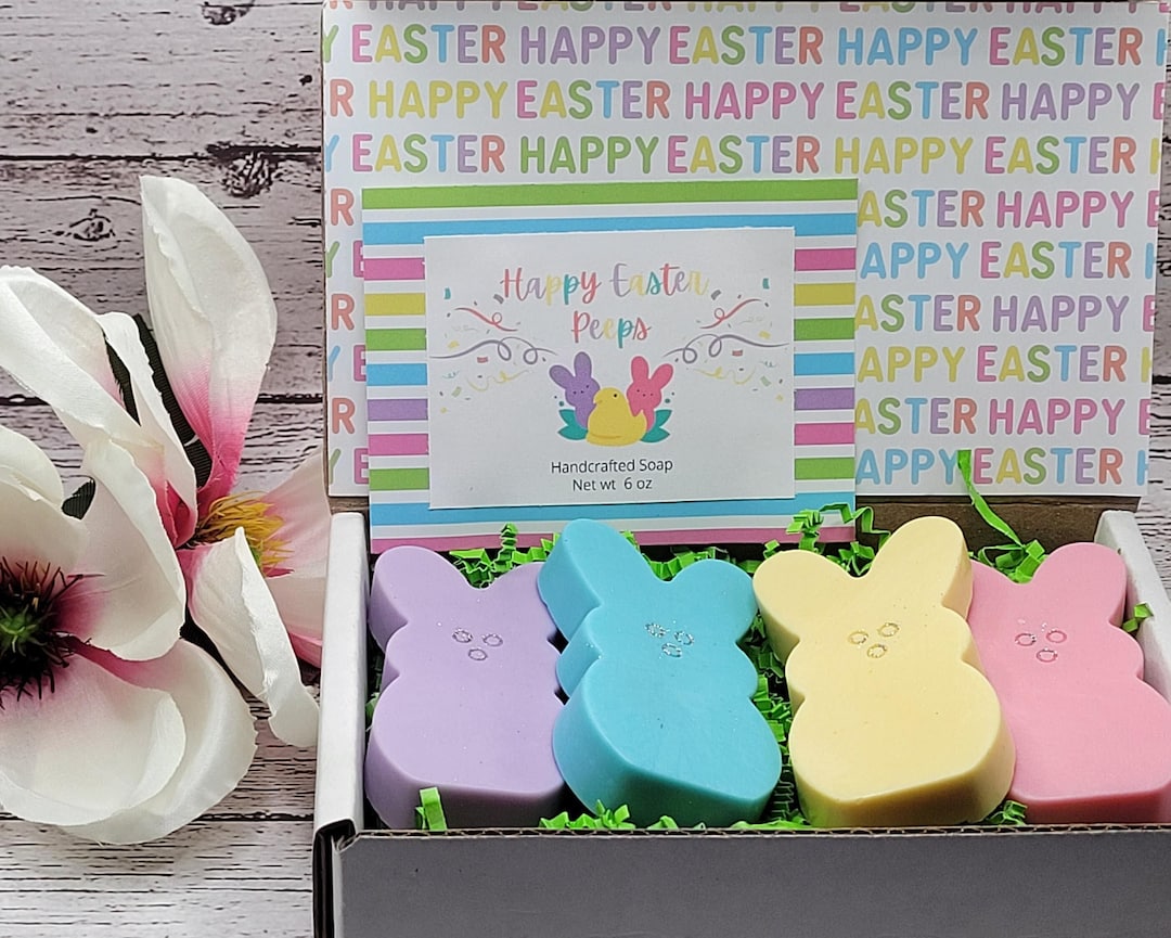Easter Soap, Spring Handmade Soap, Easter Peeps, Spring Gift Set, Goats ...