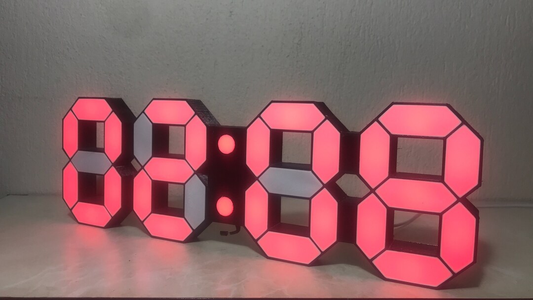 Digital Clock (countdown-scoreboard-temperature(c-f))(13.2x4.4 Inch) - Etsy