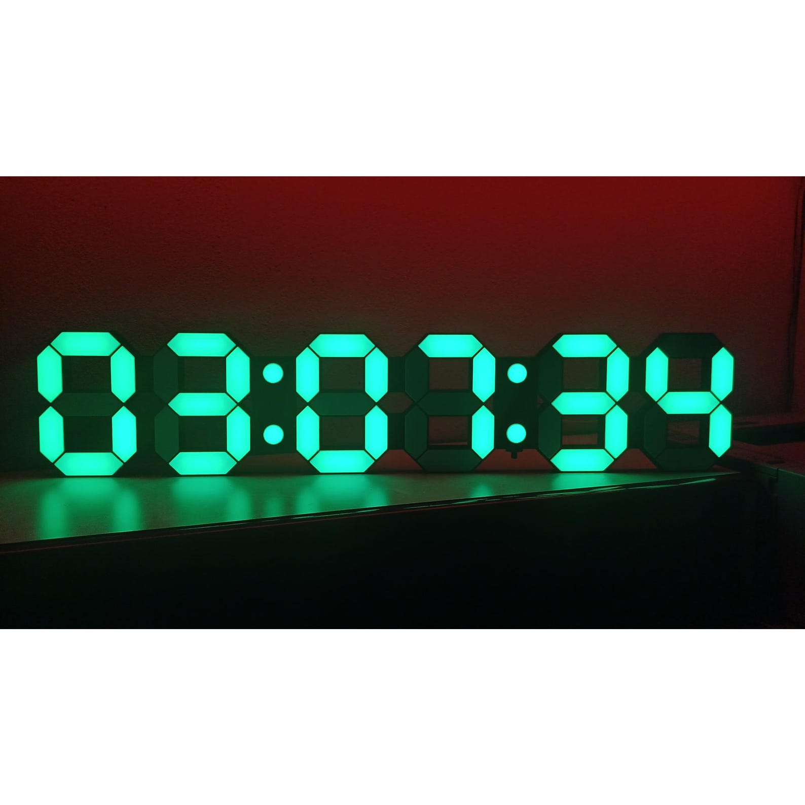 Wifi Digital Wall Clock: Large RGB Display, Countdown Timer ...