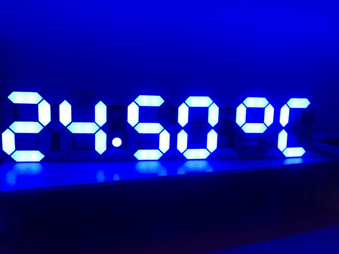 9-digit LED Countdown Timer: Wifi Digital Wall Clock - Etsy