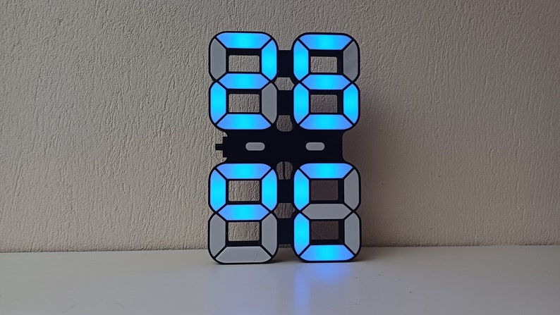 Digital Wall Clock - Etsy