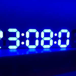 Digital Wall Clock - Etsy