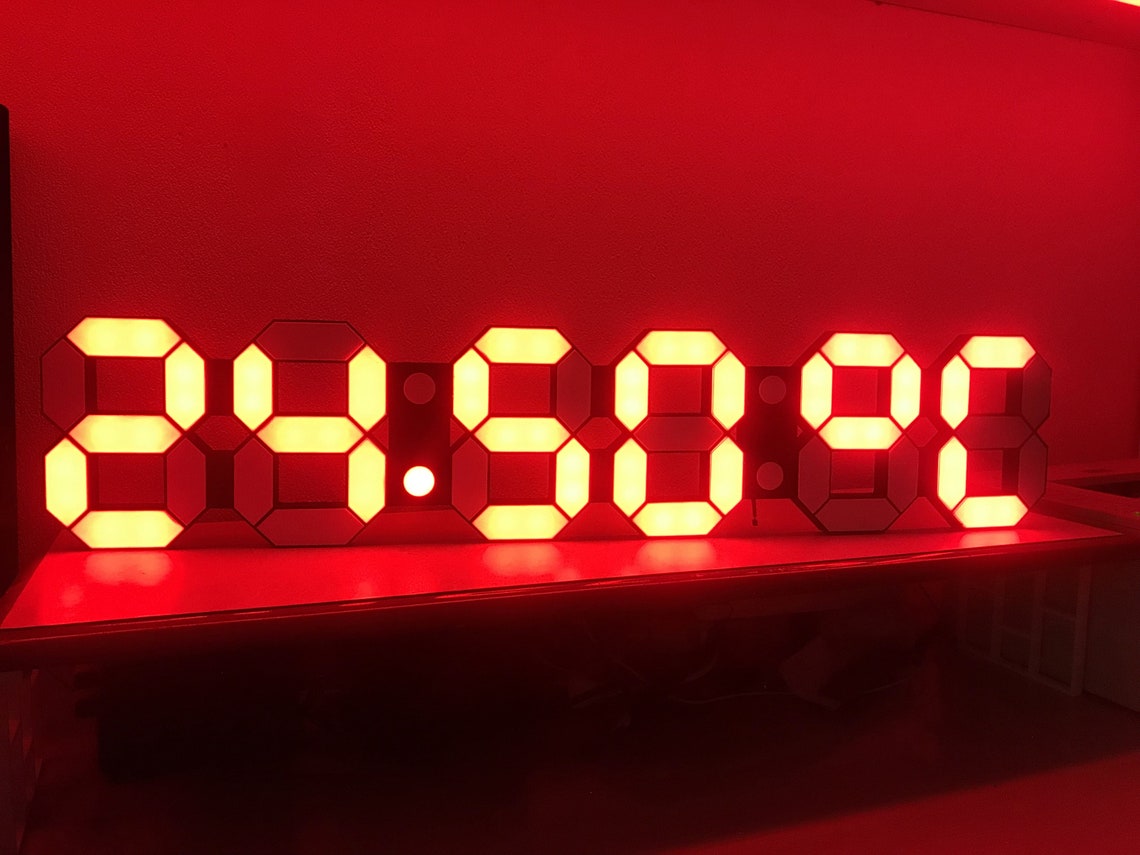 9-digit LED Countdown Timer: Wifi Digital Wall Clock - Etsy UK