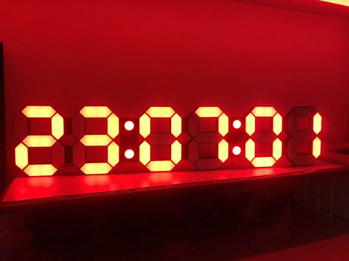 9-digit LED Countdown Timer: Wifi Digital Wall Clock - Etsy UK