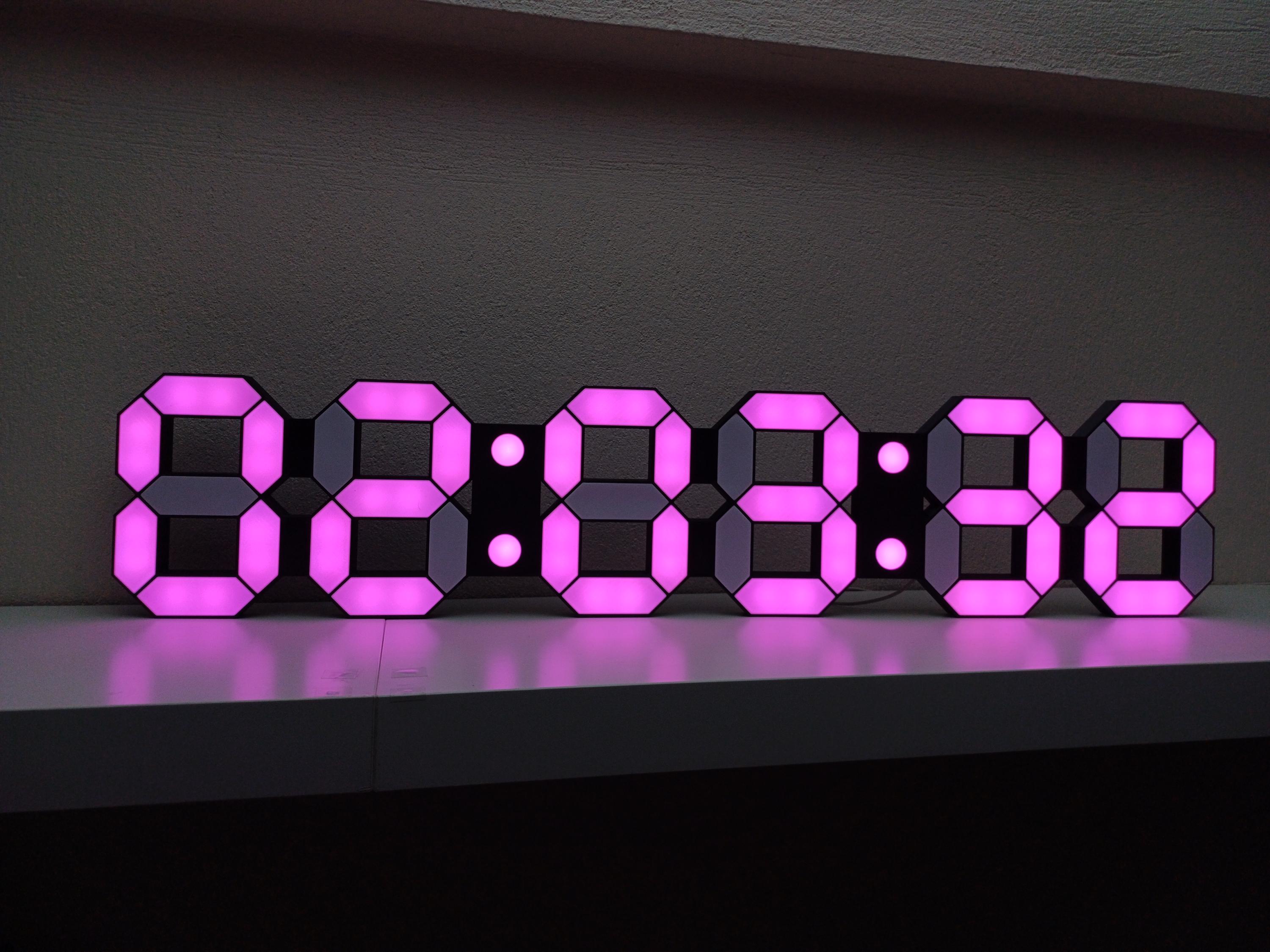 Digital Wall Clock Countdown Timer Scoreboard C-F Display Modern Home ...