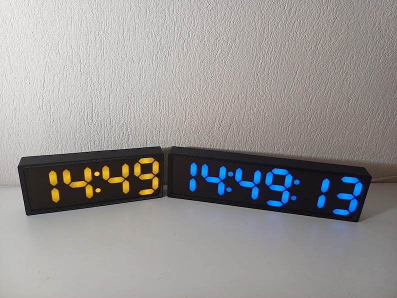 Custom Dual 6-digit LED Clock & Countdown Timer | Wi-fi Controlled - Etsy