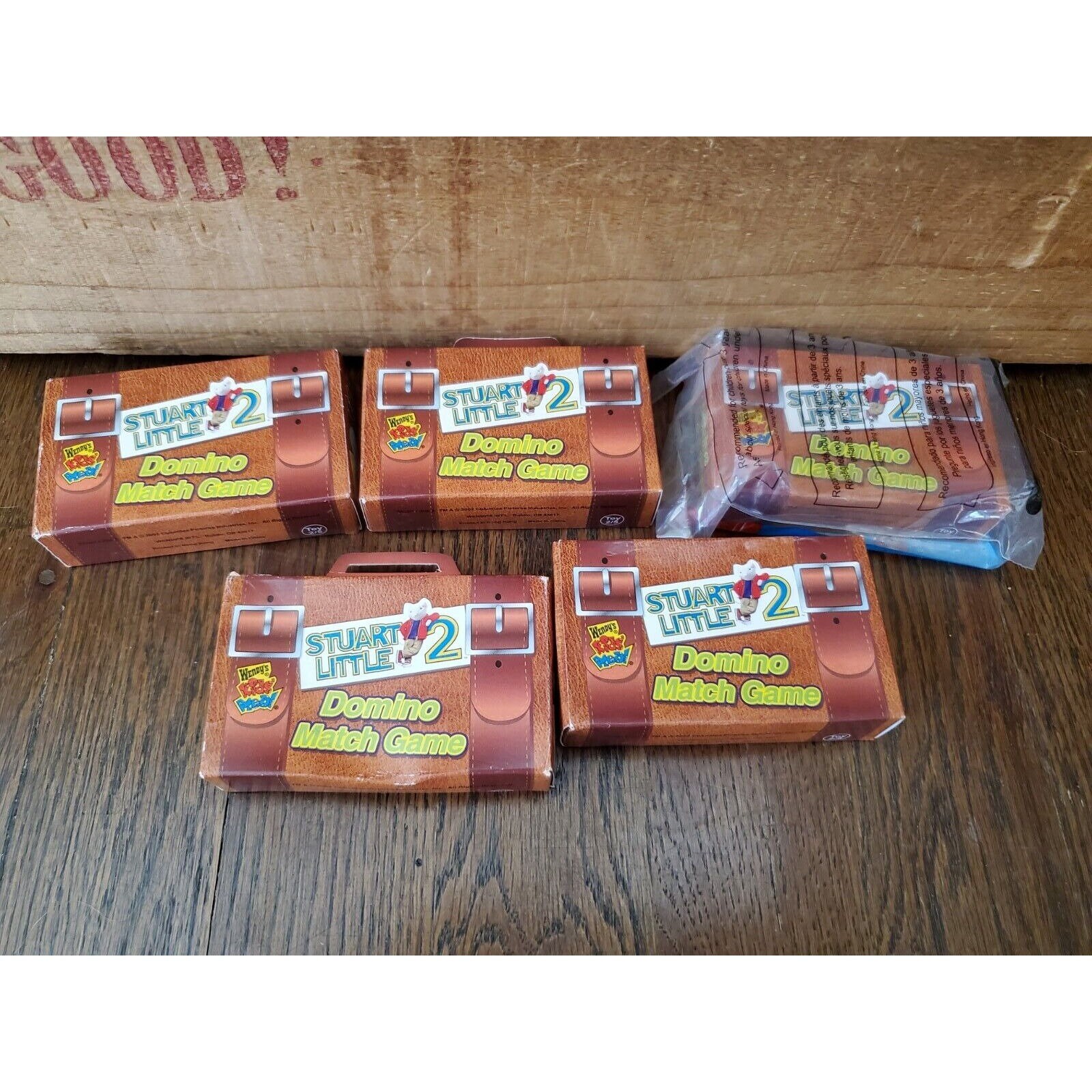 Lot of 5 NEW Wendy's Stuart Little 2 Domino Match Game - Etsy