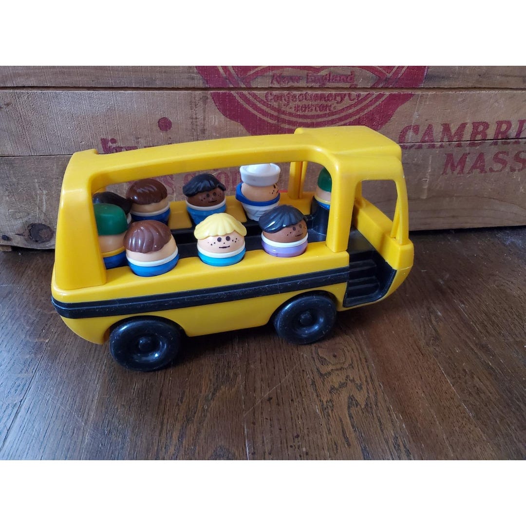 Vintage Little Tikes Toodle Tots School Bus With 8 Tots - Etsy
