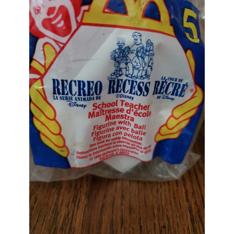 1998 Mcdonald's Happy Meal Disney's Recess Toy 5 School Teacher Muriel ...