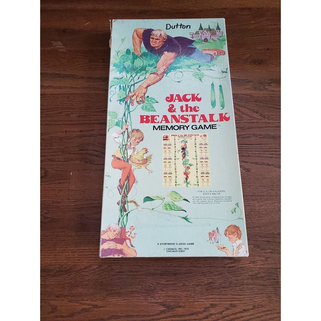 Jack and the Beanstalk Memory Game Cadaco 1976 Not Complete - Etsy