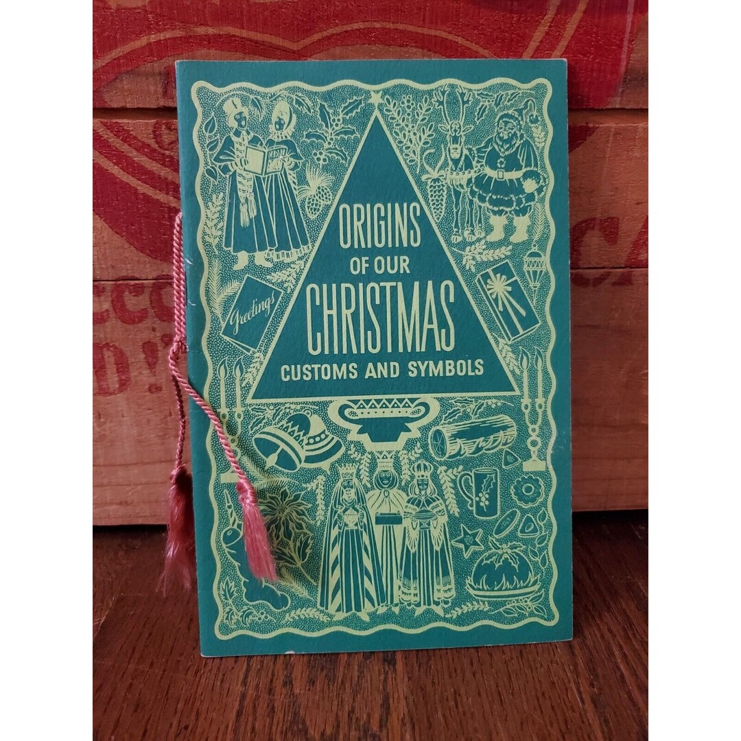 Vtg Origins of Our Christmas Customs and Symbols Pamphlet Book Greeting ...