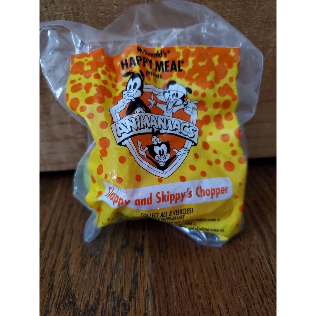 Vtg NEW 1993 Mcdonalds Happy Meal ANIMANIACS Slappy Skippy Chopper Toy - Etsy