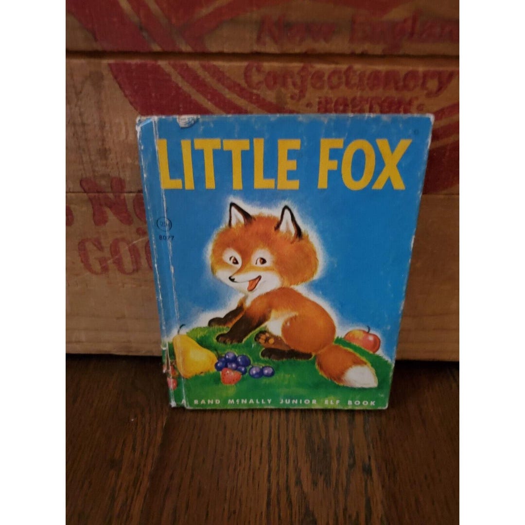 Vtg LITTLE FOX Book Rand Mcnally Jr Junior Elf 1961 Mabel Watts Frisky Kids - Etsy
