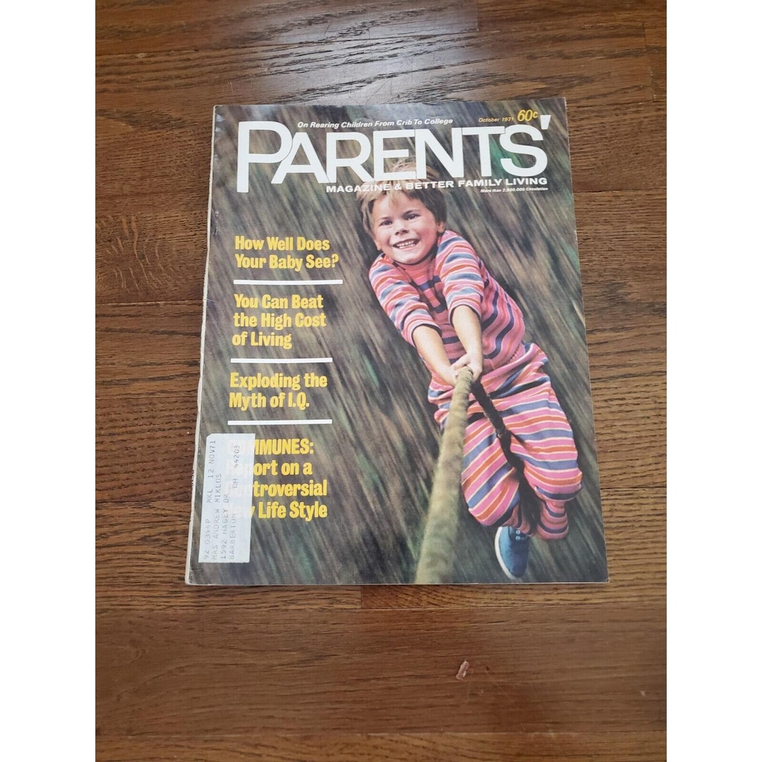 Vintage Parents Magazine October 1971 - Etsy