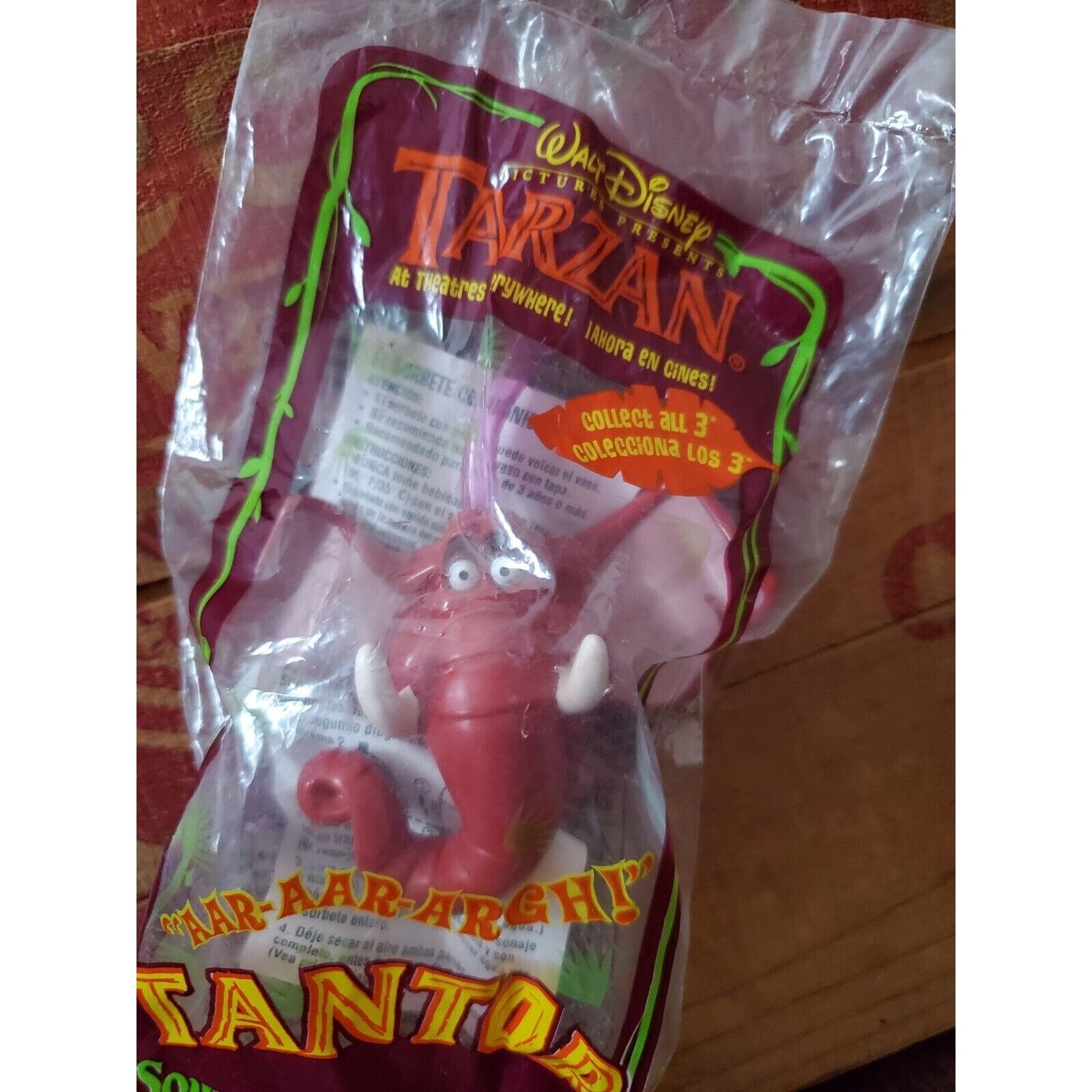 Vtg NEW 1999 Mcdonald's Disney Tarzan Tantor Elephant Sound Straw Happy ...