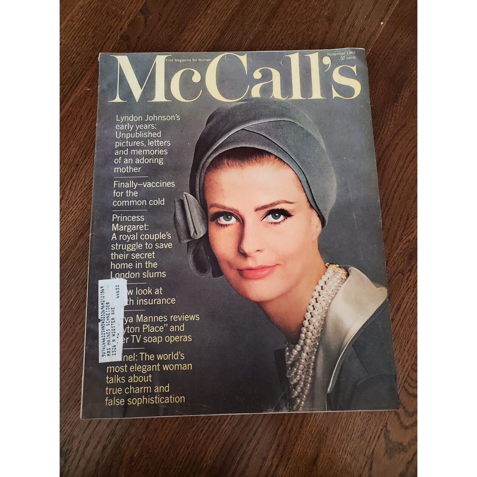 November 1965 MCCALL'S MAGAZINE VINTAGE (princess Margaret/lyndon ...