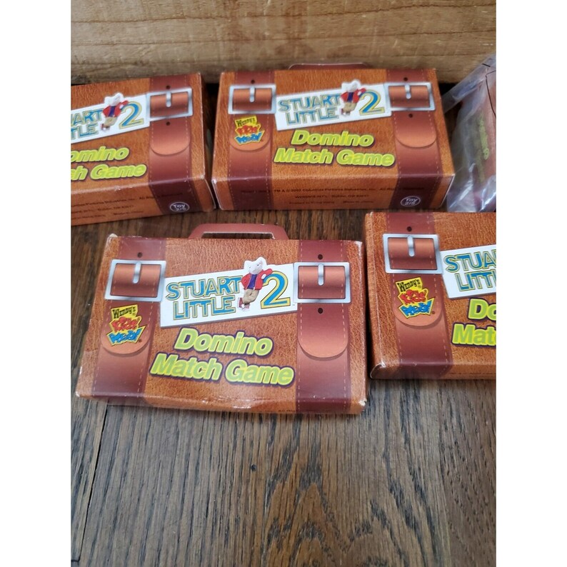 Lot of 5 NEW Wendy's Stuart Little 2 Domino Match Game - Etsy