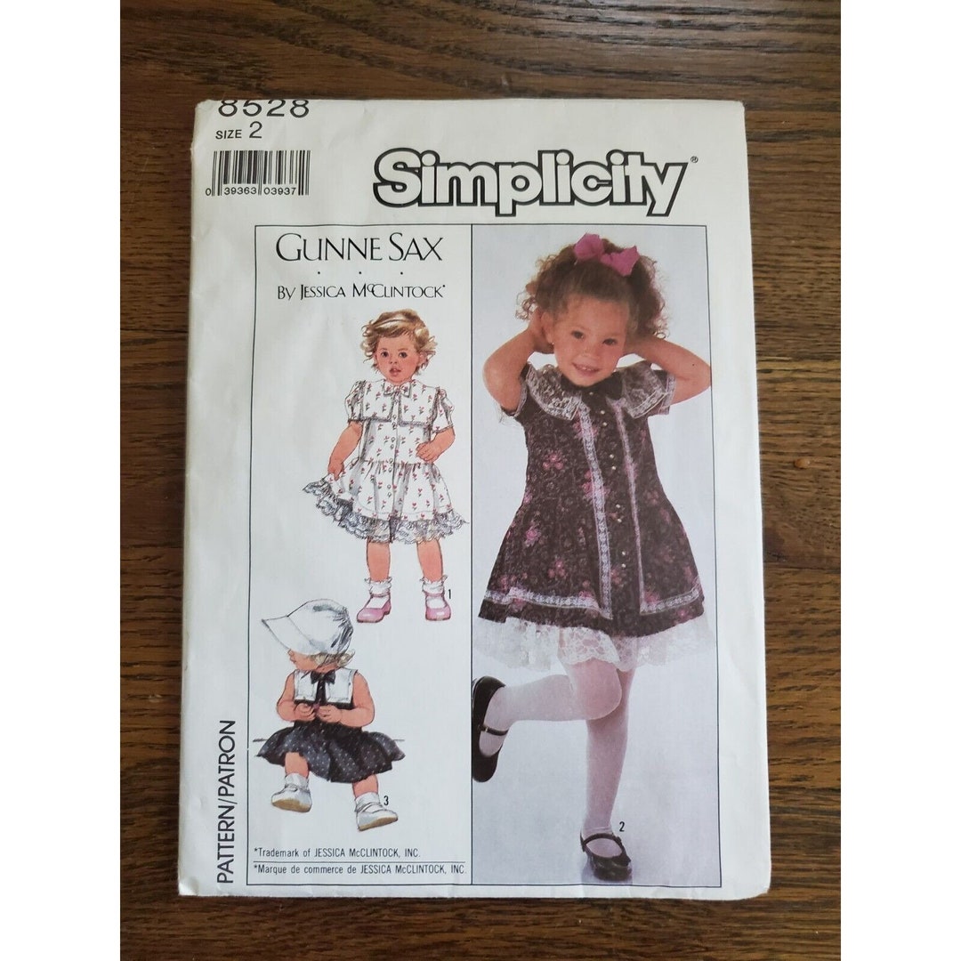 Simplicity 8528 Pattern JESSICA MCCLINTOCK Gunne Sax Fancy Dresses ...