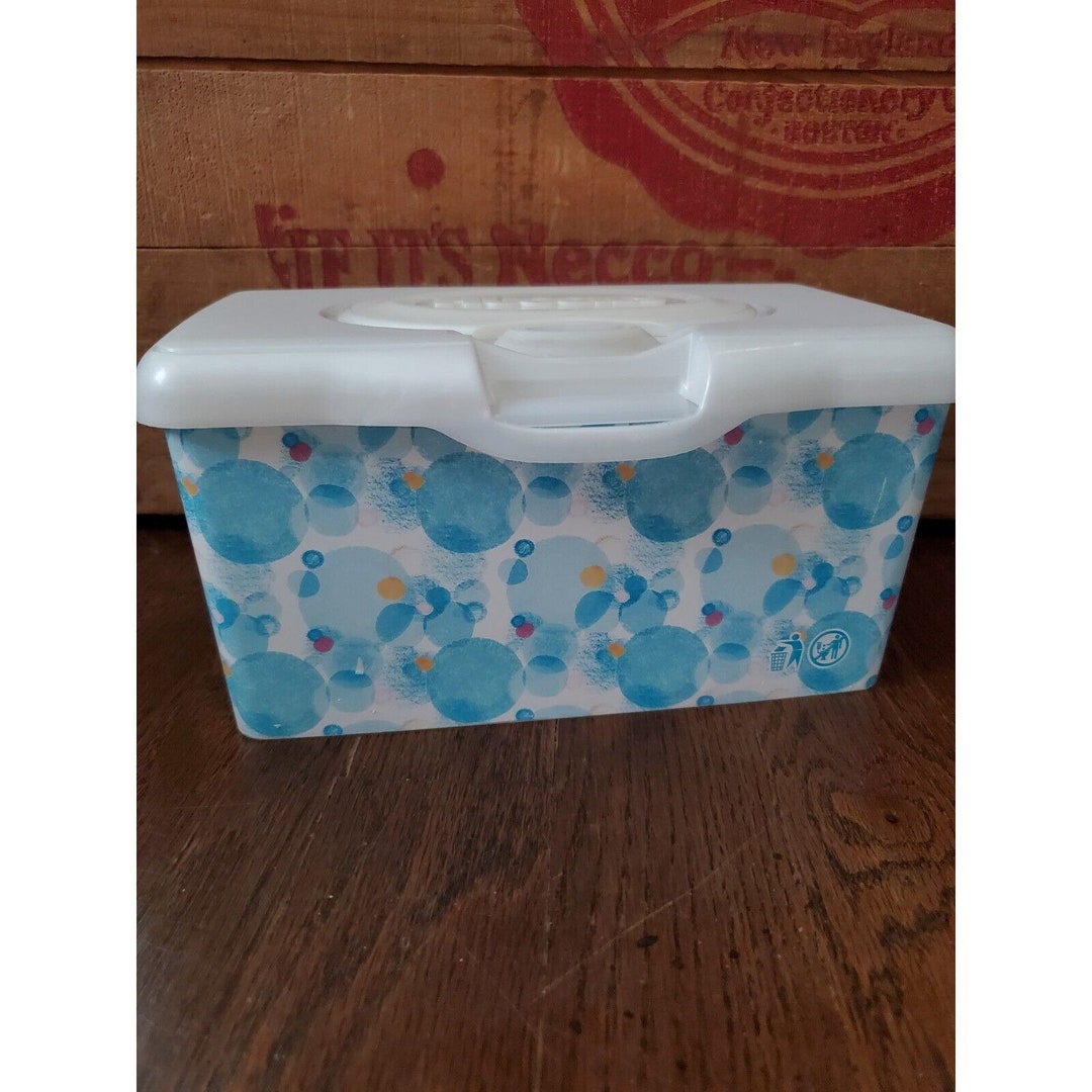 Huggies Baby Wipes EMPTY Container Blue Bubbles - Etsy