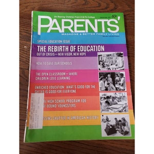 Vintage Parents Magazine September 1971 - Etsy