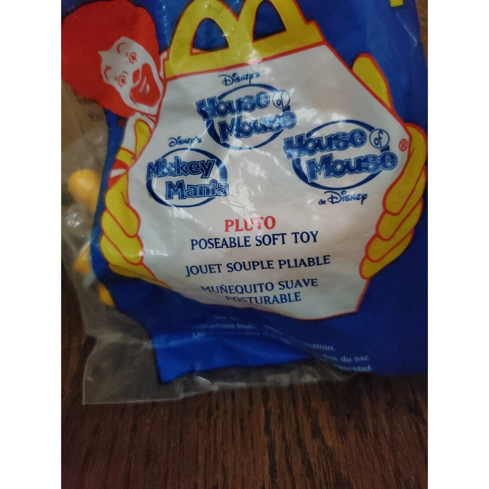 NEW Mcdonald's Happy Meal 2001 Disney House of Mouse Pluto Toy #4 - Etsy