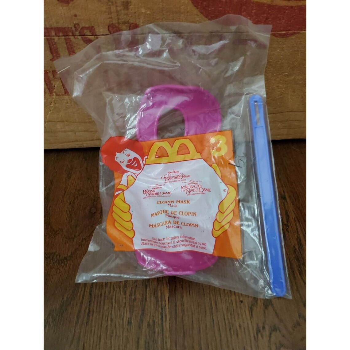 NEW Mcdonalds Hunchback of Notre Dame Clopin Mask #3 Happy Meal Toy ...