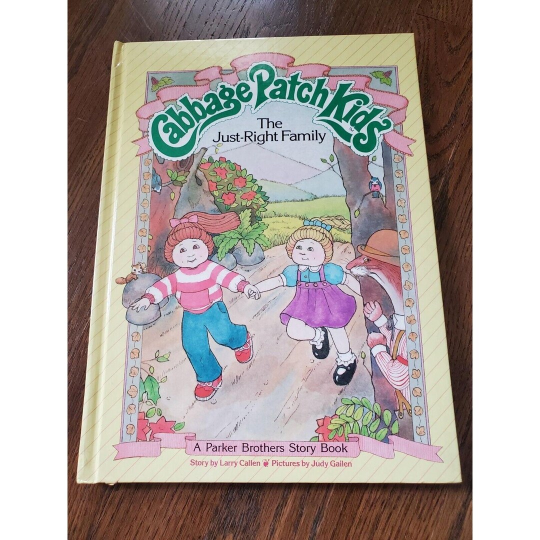 Vtg Cabbage Patch Kids the Just-right Family 1984 Hardcover Book Parker ...