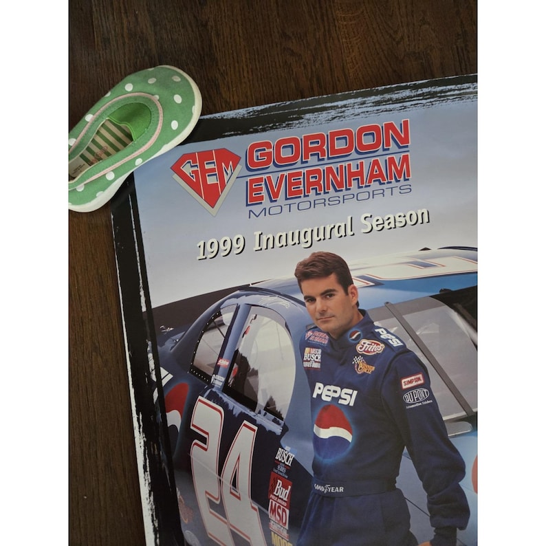 VINTAGE 1999 Jeff Gordon Pepsi Busch Series Poster 38x25 - Etsy