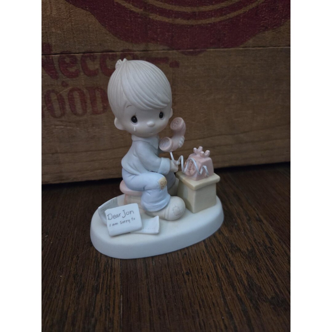 Vtg Precious Moments “hello Lord It's Me Again” Enecso Jonathan and ...