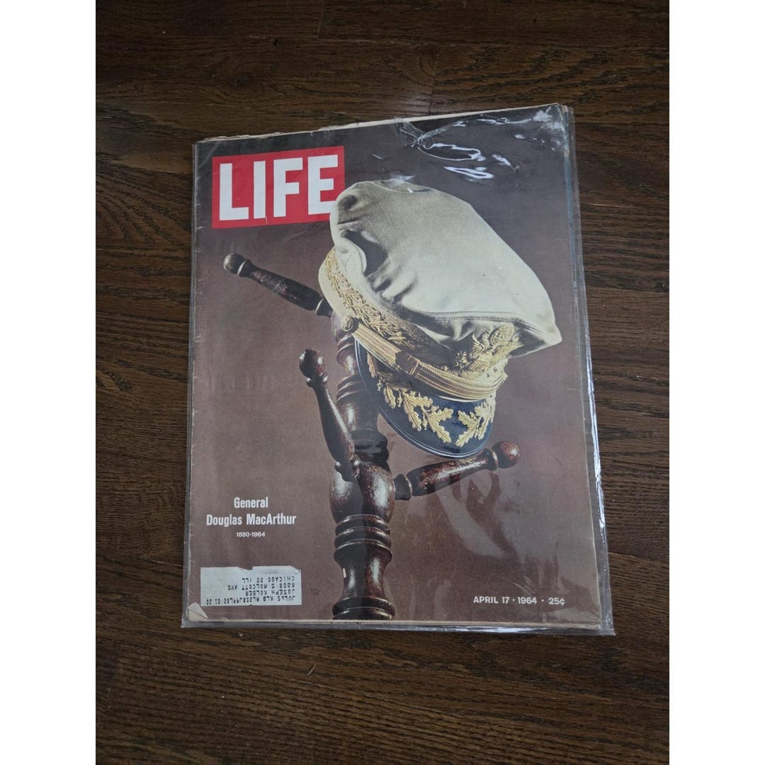 Vintage LIFE Magazine ~ April 17, 1964 ~ General Douglas Macarthur - Etsy