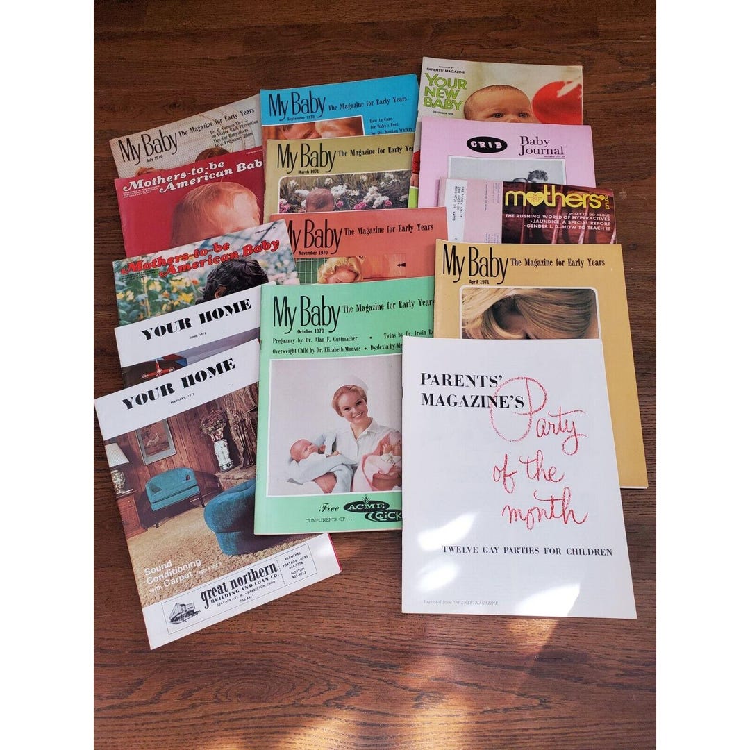 Vtg Lot of 14 1970s Baby, Home, Parents, Pregnancy Magazines - Etsy