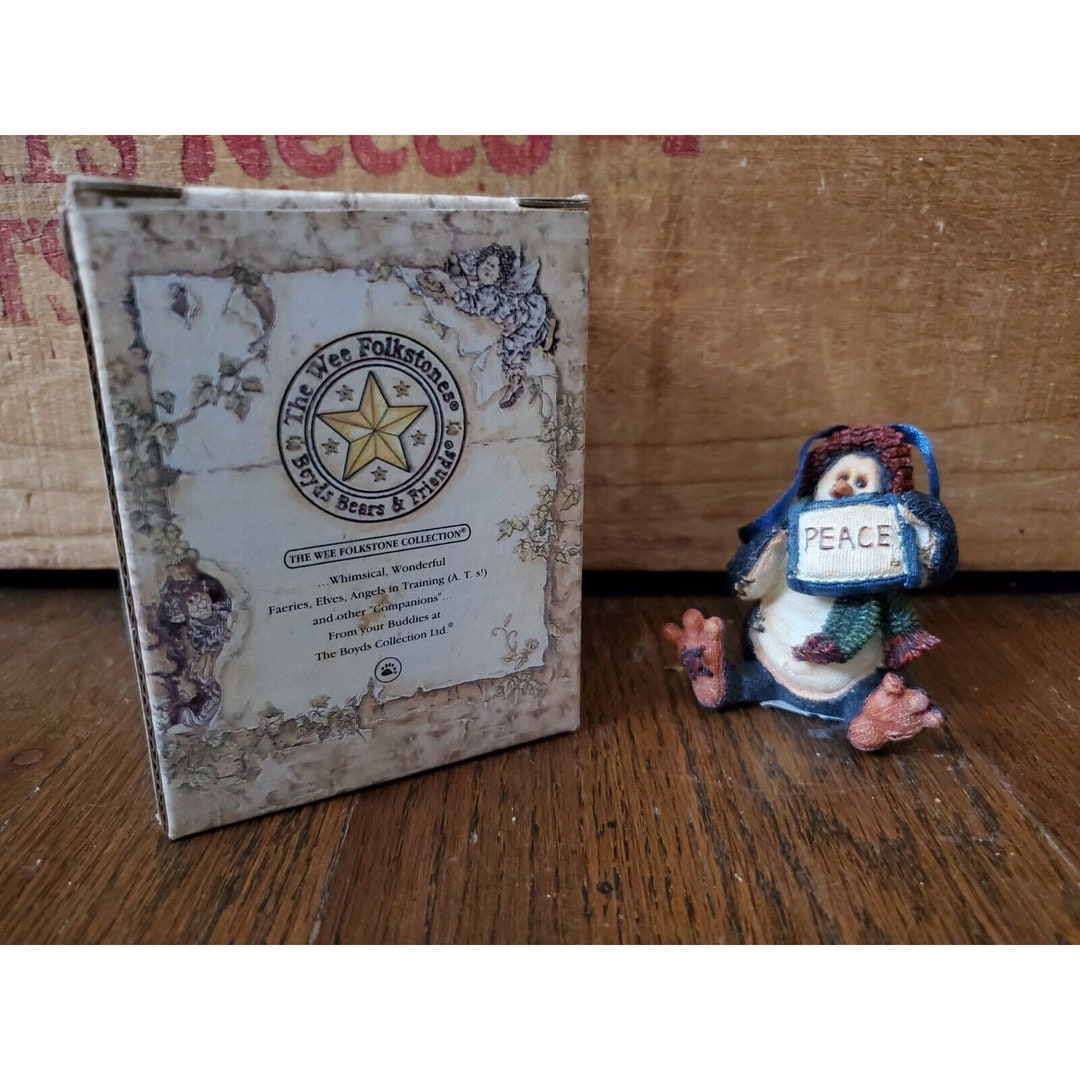 Boyds Wee Folkstones Tuxedo Gang Waddle Coldfin Imagine Ornament #25805 - Etsy