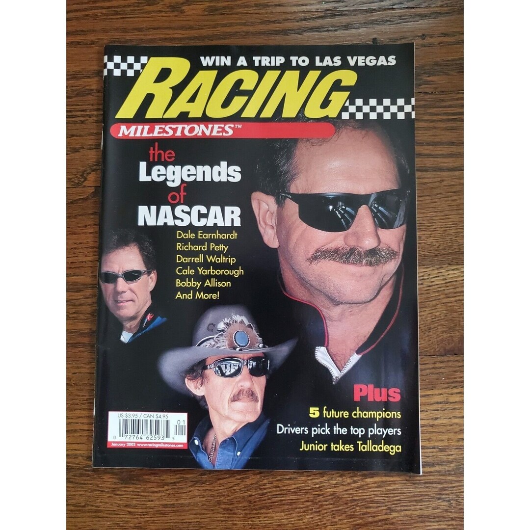 2002 January, Racing Milestones Magazine, the Legends of NASCAR - Etsy